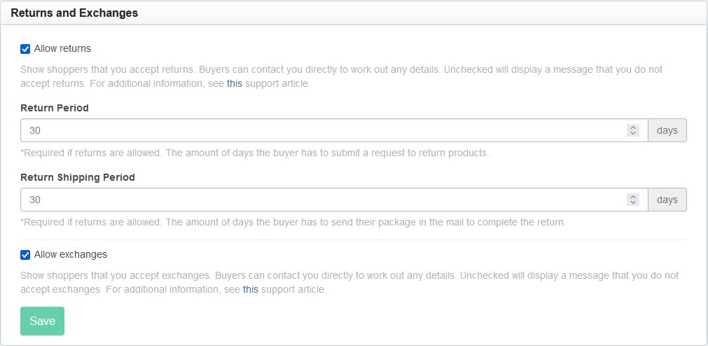 How Do I Set My Return/Exchange Policy? – Storenvy